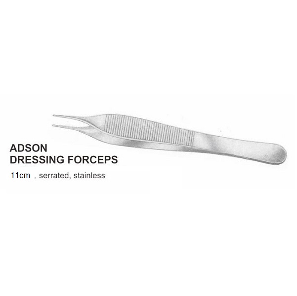 Adson Dressing Forceps Serrated - Optimal Medical Products Pte Ltd
