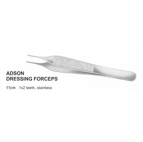 Adson Dressing Forceps w/ Teeth - Optimal Medical Products Pte Ltd