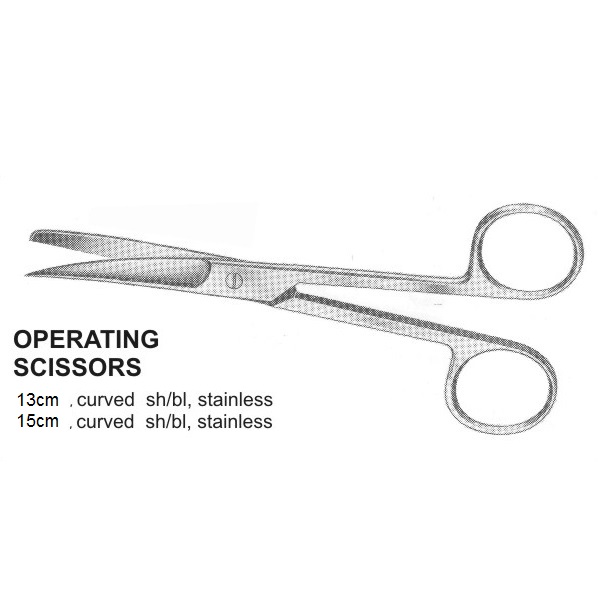 Operating Scissors CVD - SH/BL - Optimal Medical Products Pte Ltd